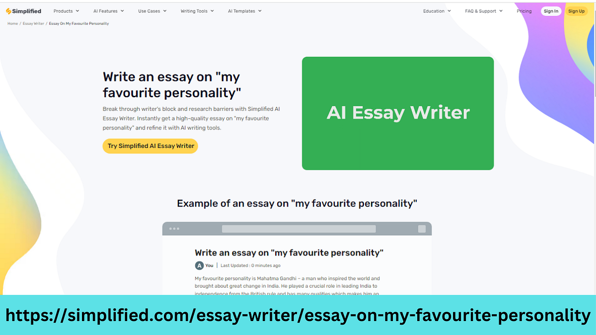 Ignite Imagination in Personalities: My Favorite Personality Essay ...