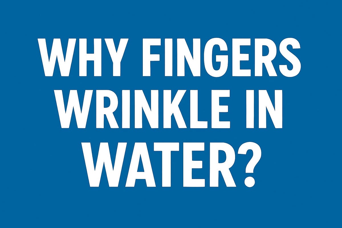 Why Do Fingers Wrinkle in Water? The Science Behind Pruney Skin | Write ...