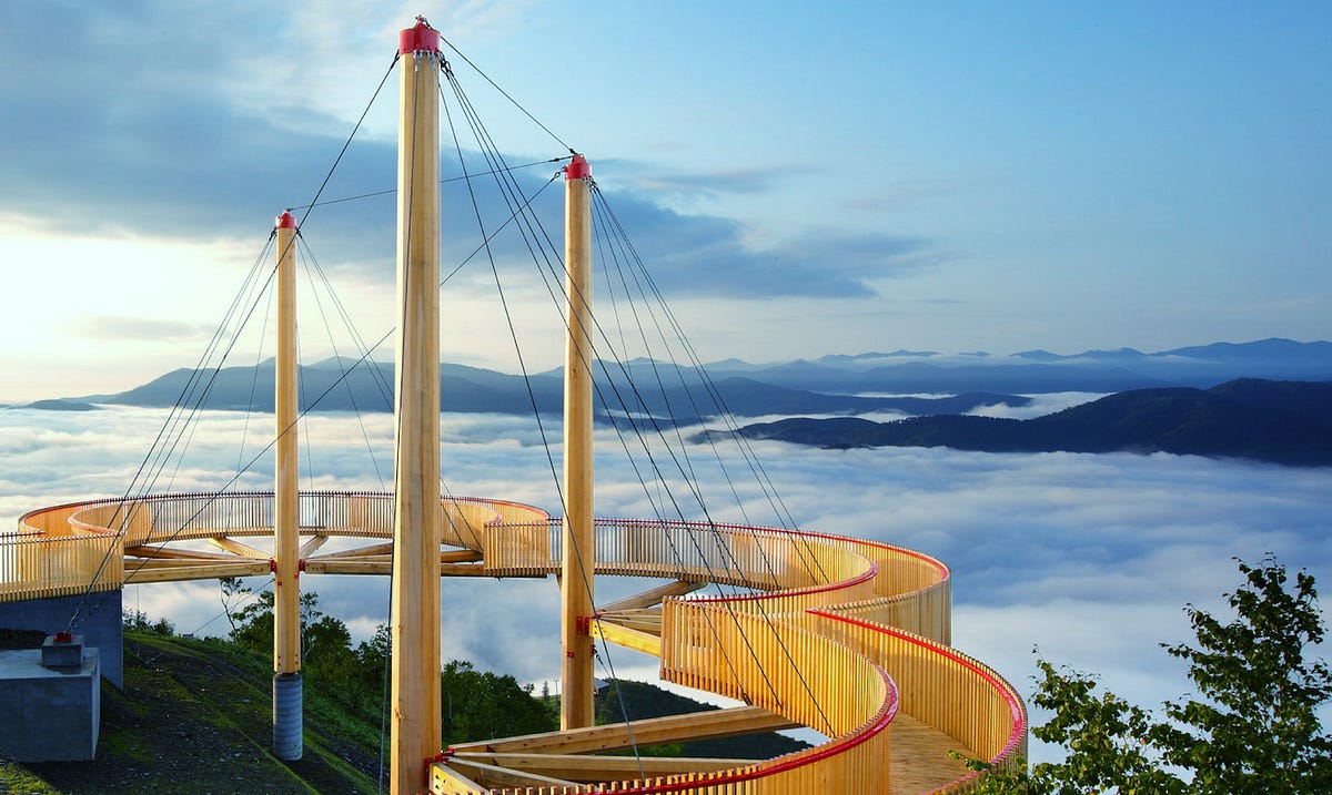 "Beyond the Veil: Japan’s Unkai Bridge - Where Earth Touches the Sky ...
