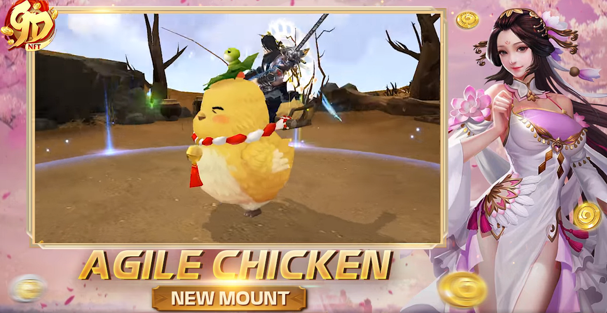 NEW MOUNT — AGILE CHICKEN — AVAILABLE AT NEW VERSION!!! - 9DNFT - Medium