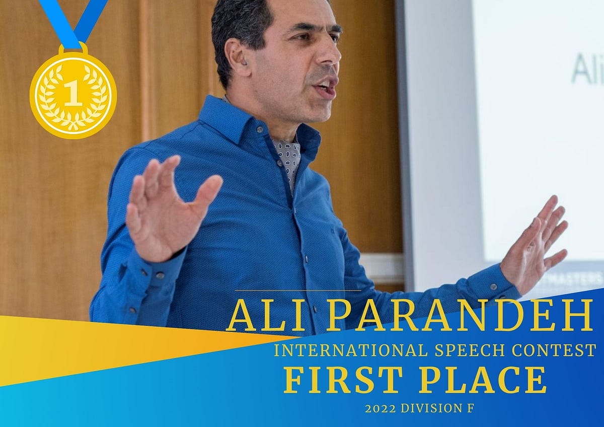Sleep on it. How I came up with my winning speech | by Ali Parandeh ...