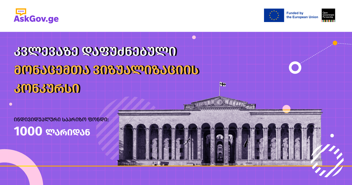 რეგისტრაცია დაიწყო: კვლევაზე დაფუძნებული მონაცემთა ვიზუალიზაციის კონკურსი | by Askgov.ge | Medium