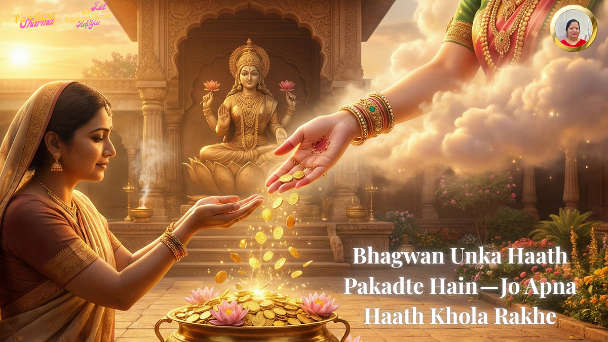 Bhagwan Unka Haath Pakadte Hain — Jo Apna Haath Khola Rakhe | by Dr. Vandana Sharma (Hon.) | Dec ...