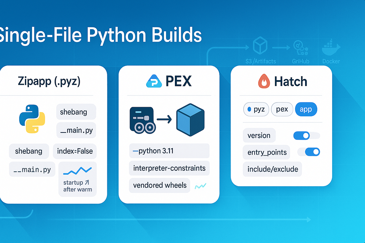 10 Zipapp/PEX/Hatch Builds to Ship Single-File Python Apps | by Nexumo | Nov, 2025 | Medium