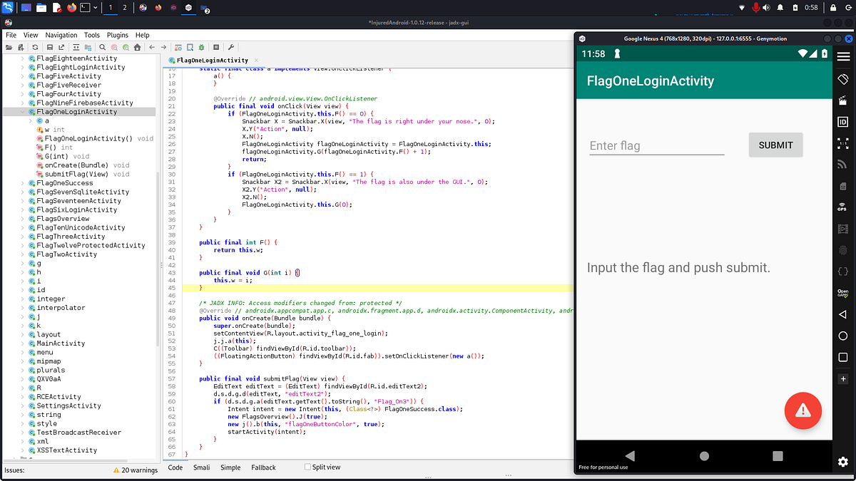 A CTF Exploration of Vulnerability in Injured android | by Dg0x6 | Medium
