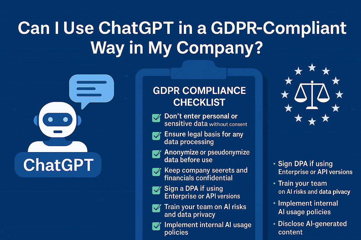 Can I Use ChatGPT in a GDPR-Compliant Way in My Company? | by ...