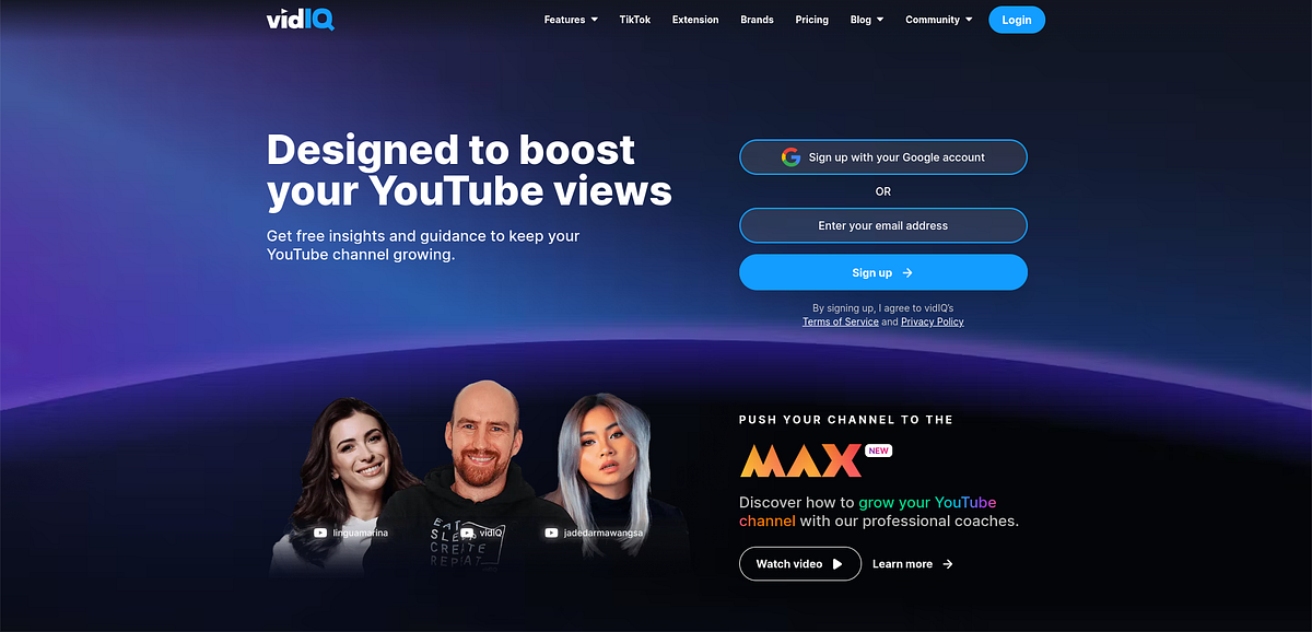 “Unlock the full potential of your YouTube channel with Vidiq: the all-in-one video optimization ...