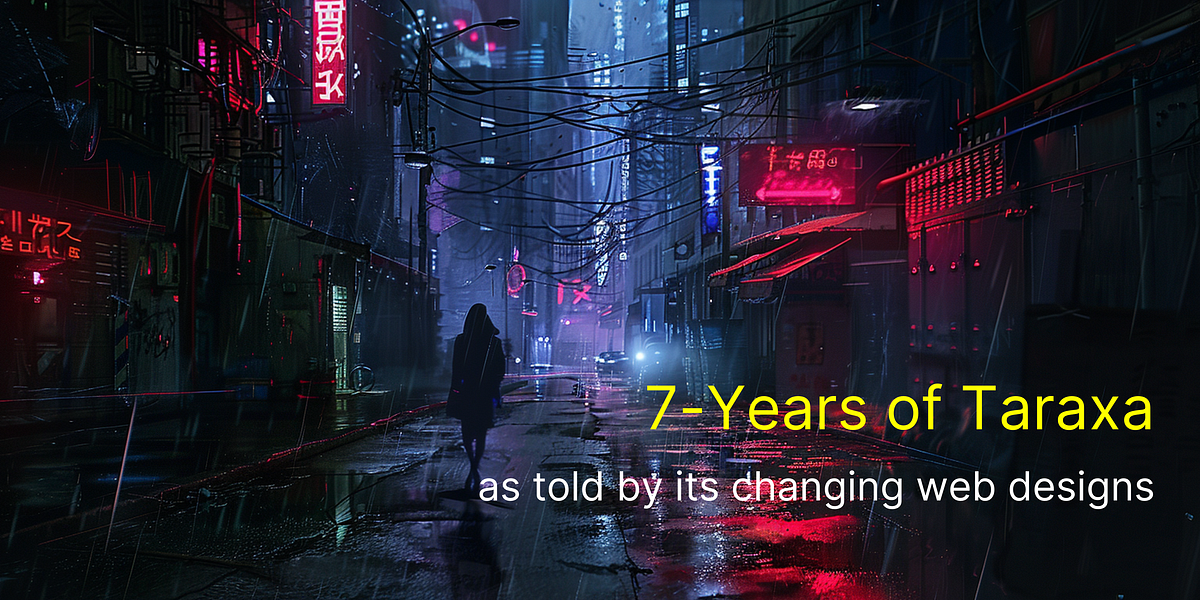 7 Years of Taraxa told by its changing web designs | by Steven Pu | Medium
