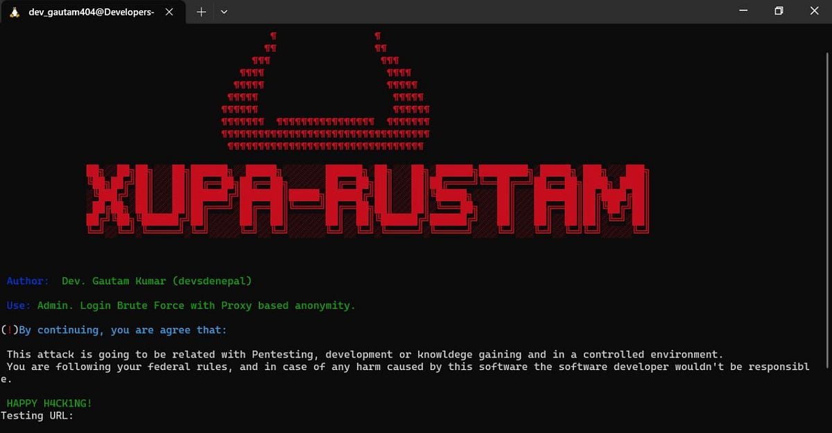 Brute Forcing Web Logins Anonymously: Xupa-Rustam | by Dev Gautam Kumar | Medium