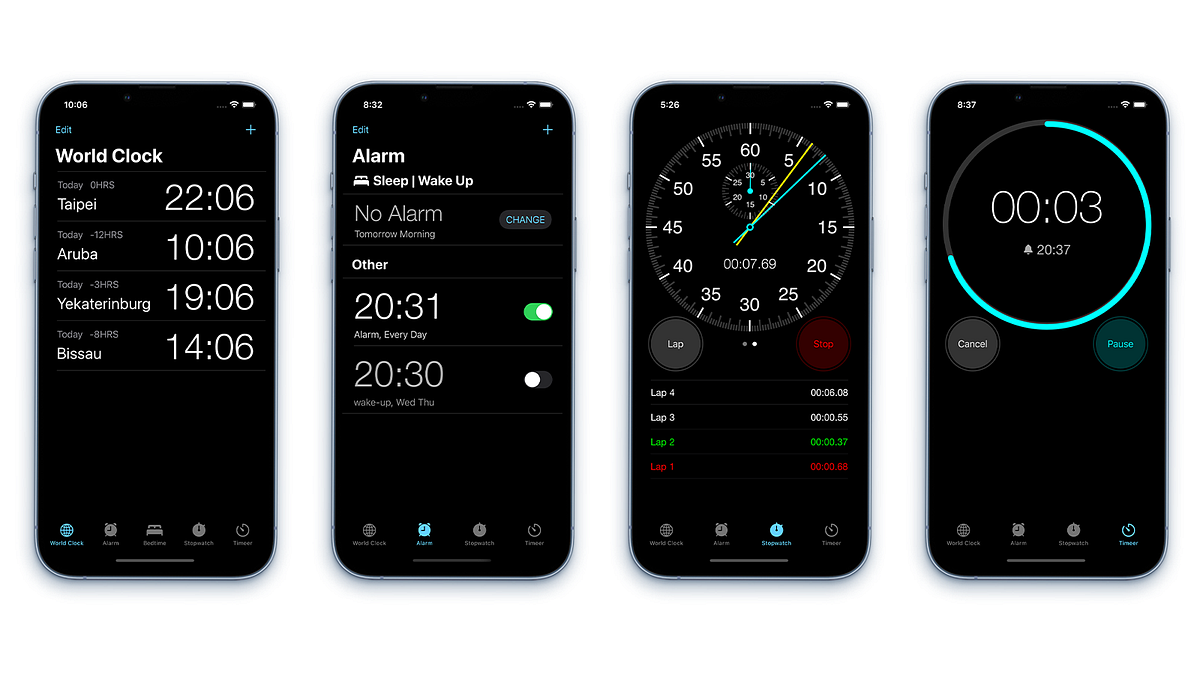 iOS Clock — iOS的里程碑專案 - Kyle X Swift - Medium