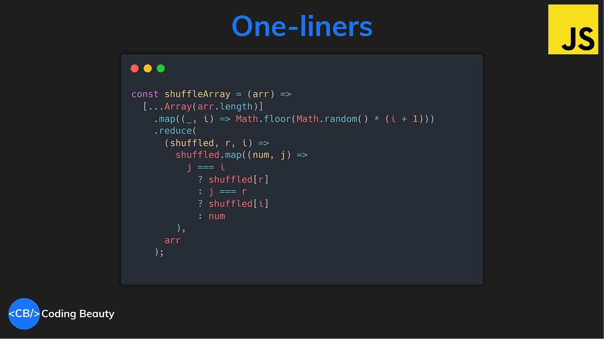 One-Liners Are Not What You Think | by Tari Ibaba | JavaScript in Plain English