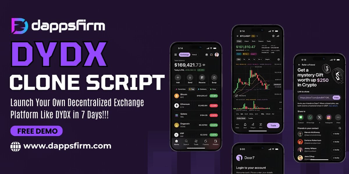 How the dYdX Clone Script Empowers Businesses to Launch Decentralized Trading Platforms? | by ...