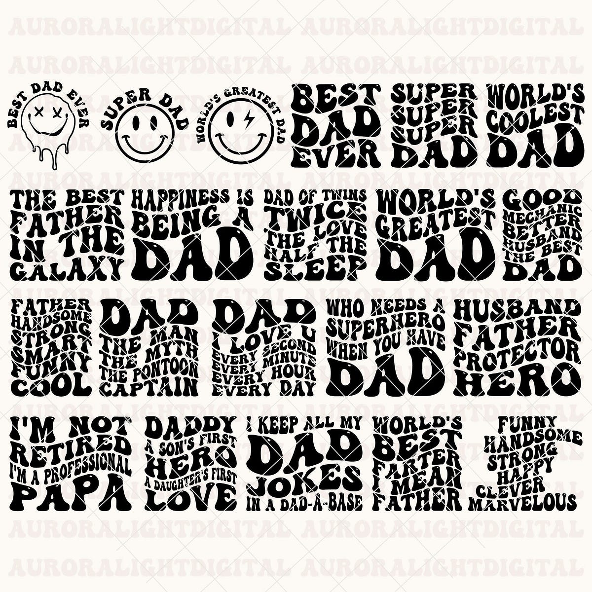 Retro Dad Svg Bundle, Father’s Day Svg Bundle, Dad Quotes Svg, Png ...