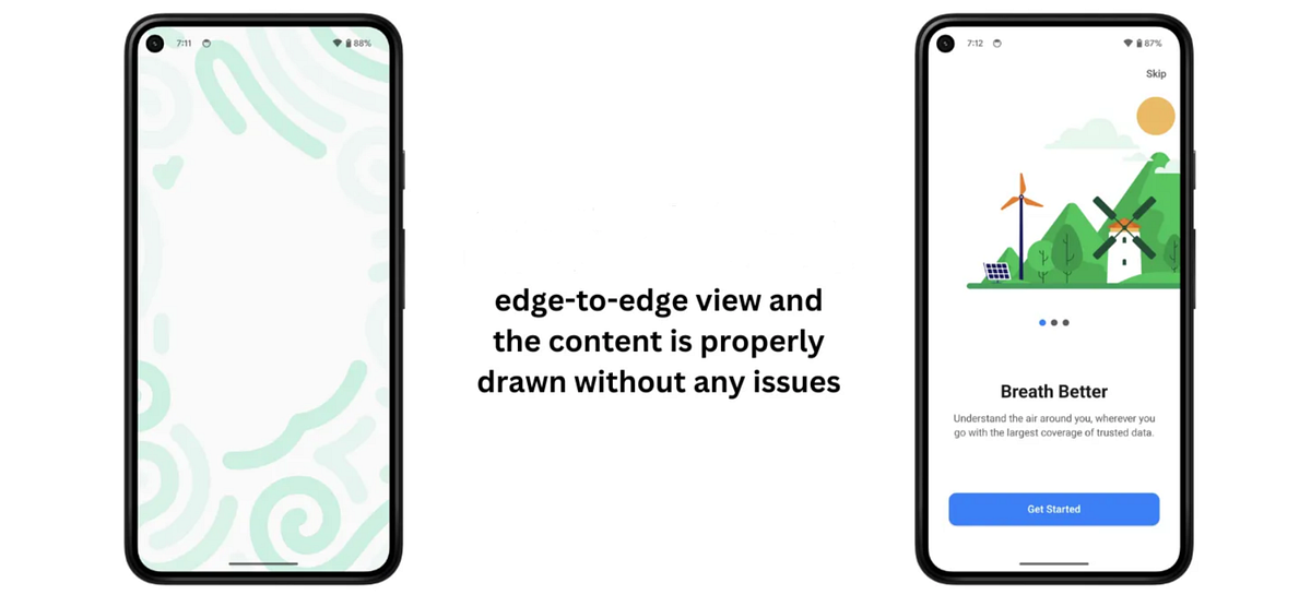 Android’s Edge-To-Edge API — full screen app experience | by Parita Dey ...