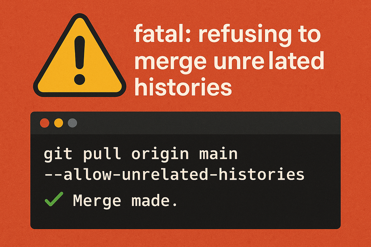Understanding “fatal: refusing to merge unrelated histories” in Git-and ...