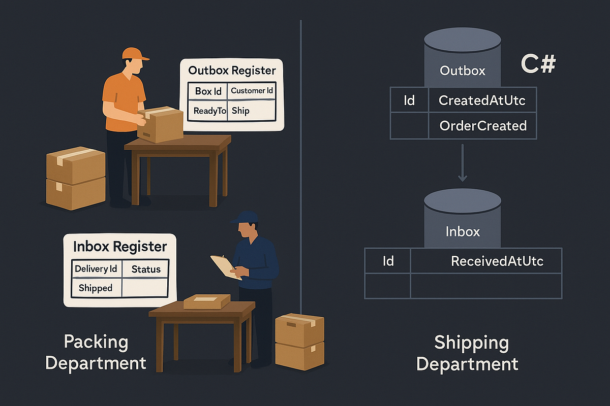 Inbox Pattern & Outbox Pattern in C# — Are They Really Real or Just Buzzwords? | by DotNet Full ...