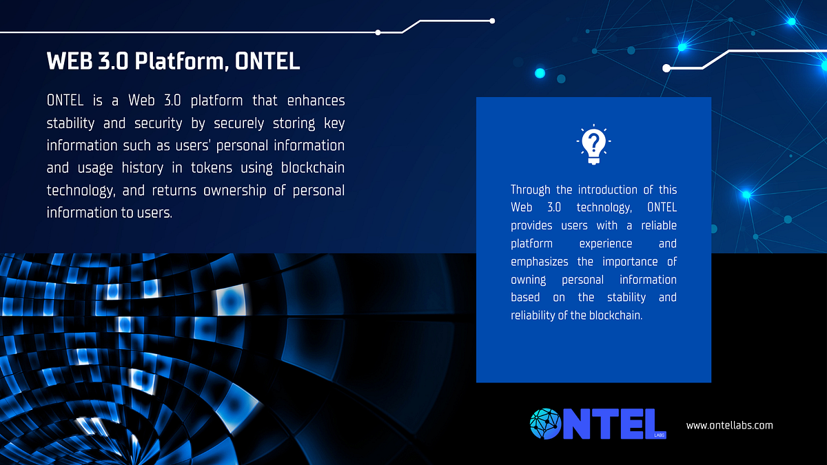WEB 3.0 Platform, ONTEL - ONTEL - Medium