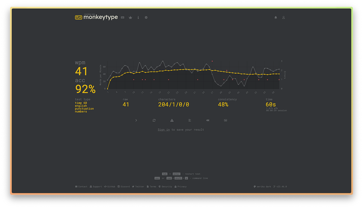 英打盲打速度測驗 — monkeytype - 彼得潘的 Swift iOS / Flutter App 開發教室 - Medium