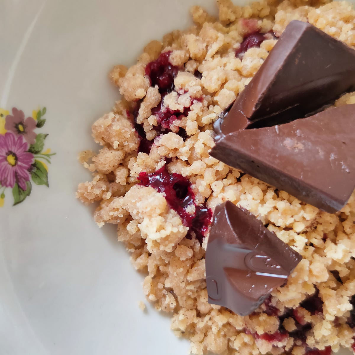 Morning Cherry Crumble. One day, I explored what crumble… | by ...