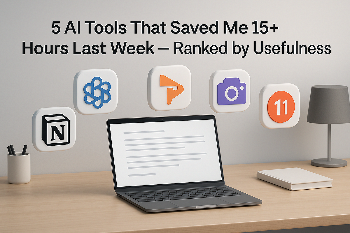 5 AI Tools That Saved Me 15+ Hours Last Week — Ranked by Usefulness | by Marcellinus Prevailer ...