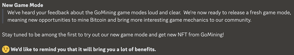 PFP and new game mode announced by GoMining | by Canenist | Medium
