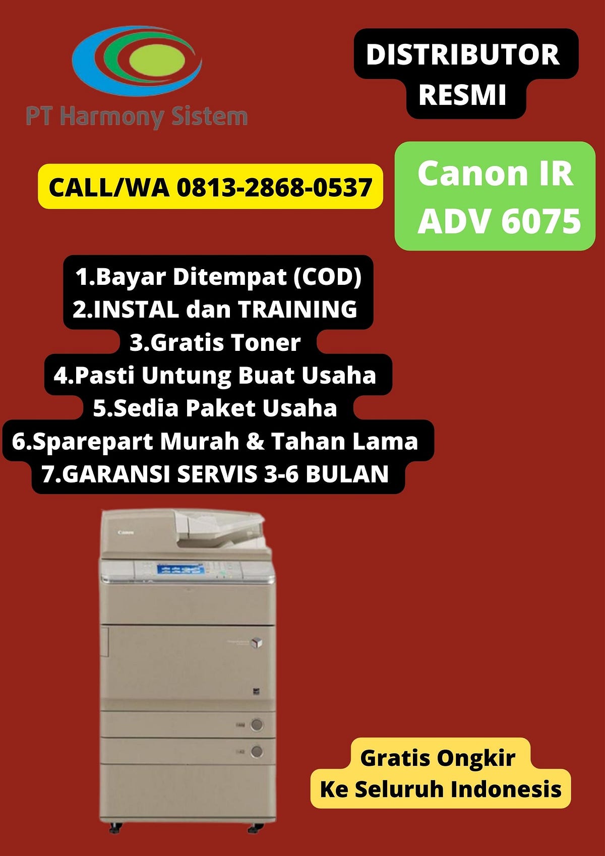 Distributor Resmi Mesin Fotocopy Canon IR ADV 6075 - Distributor mesinfotocopy - Medium