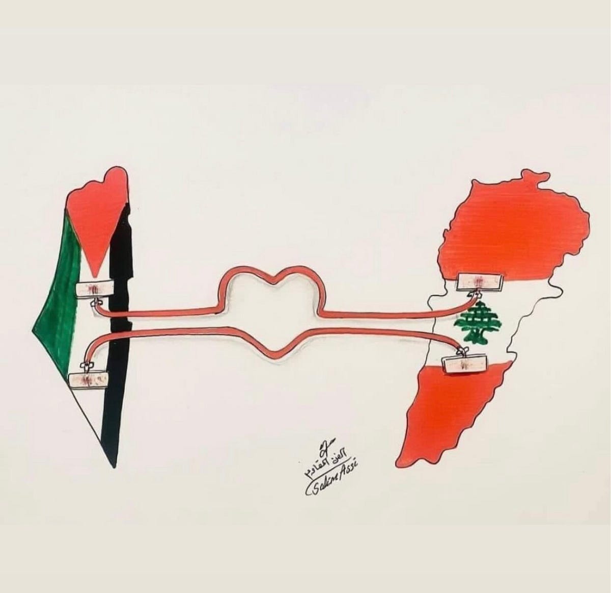 From the bleeding heart of Gaza to the cherished soul of Lebanon ...