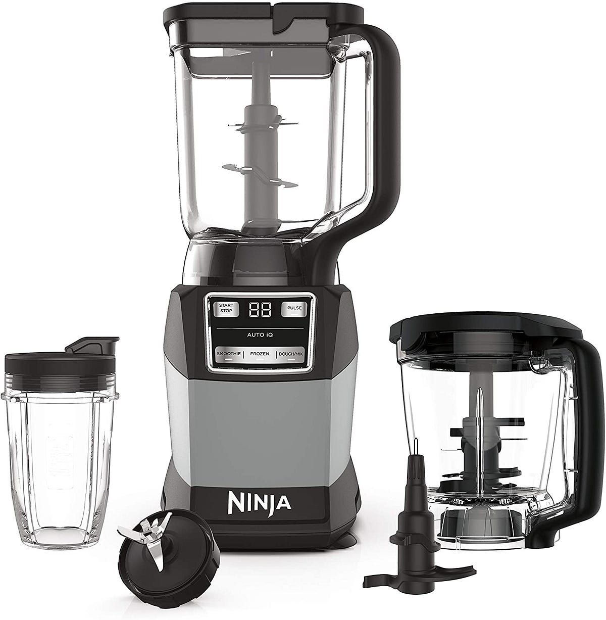 Ninja AMZ493BRN Compact Kitchen System, 1200W, 3 Functions for ...