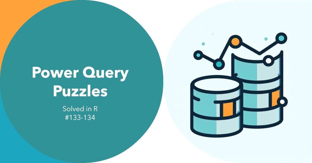 PowerQuery Puzzle solved with R. # 133–134 | by Numbers around us | Numbers around us | Medium