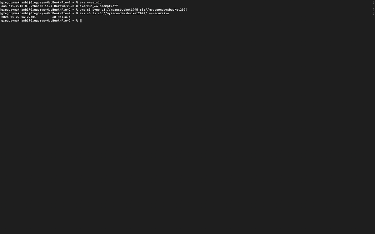 Navigating the AWS console and CLI using S3. | by gregory makhambi | Jan, 2024 | Medium