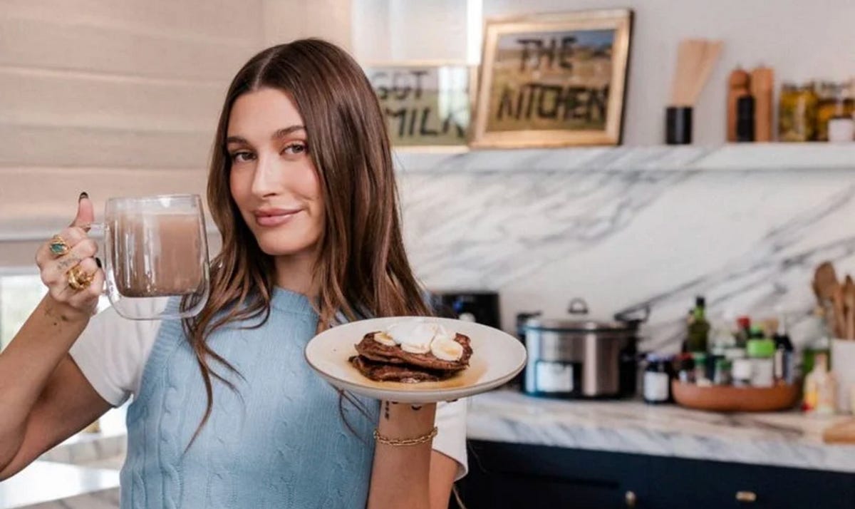 What Hailey Bieber Eats in a Day to Keep Her Skin Glowing | by Beauty ...