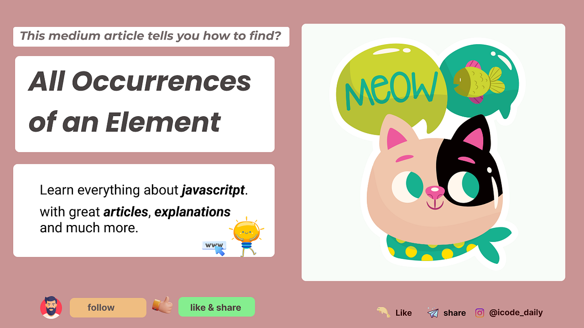 finding All Occurrence of an elm using JS | by Clintonfraser | Nov ...