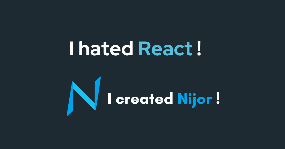 Nijor : I built my own frontend web-framework ! | by Deb Axom | Aug ...