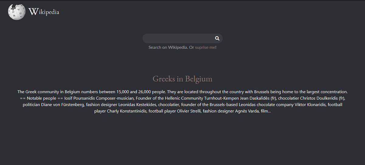 FCC Wikipedia Viewer with Wikipedia API | by Joeylene | Medium