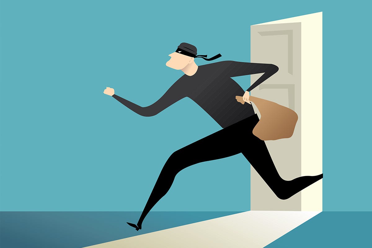 Larceny Theft Cartoon