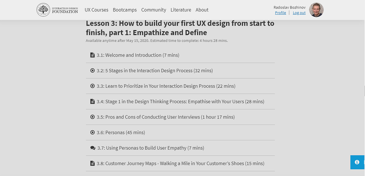 Interaction Design Foundation (IxDF) — UX courses review | by Radoslav ...