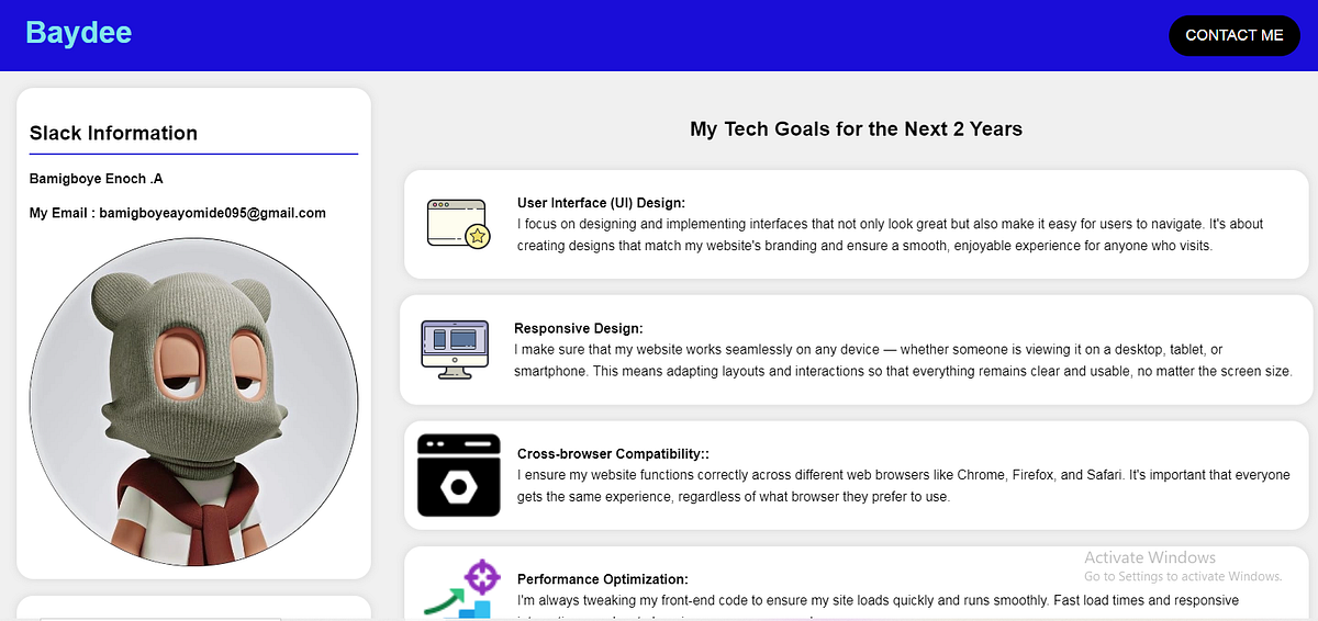 Building and Deploying a Personal Tech Goals Website | by Bamigboye ...