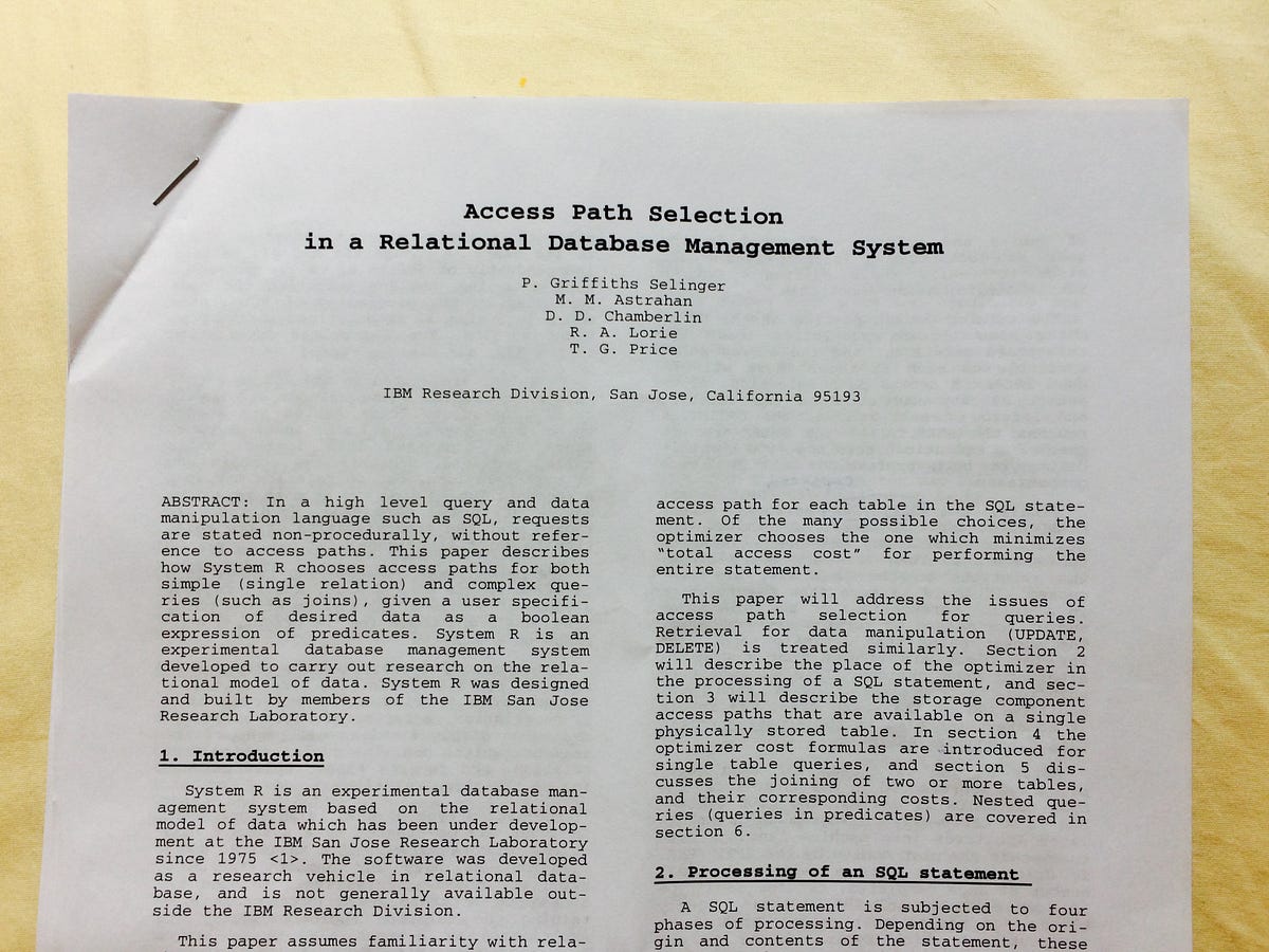 Access Path Selection in a Relational Database Management System | by Heather Arthur | Medium