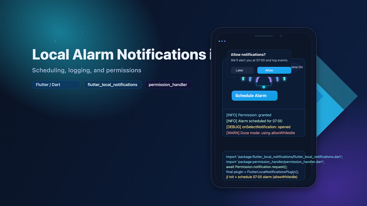 🔔 Building a Local Alarm Notification System in Flutter (with Logging & Permissions) | by ...