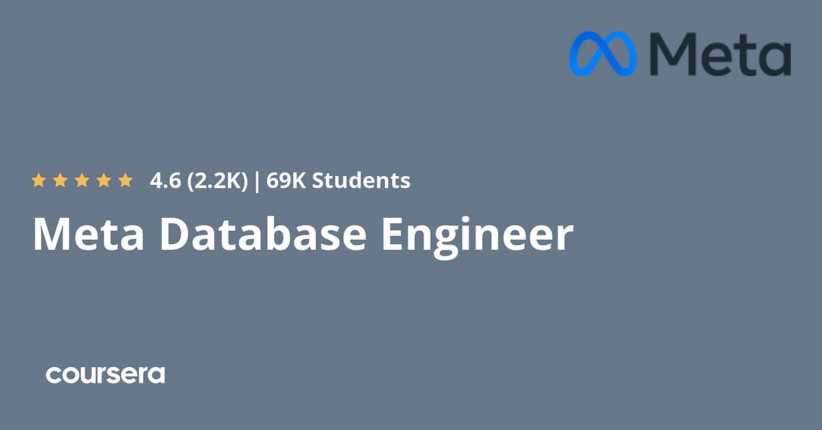 Review — Is Meta’s Database Engineer Professional Certificate on ...