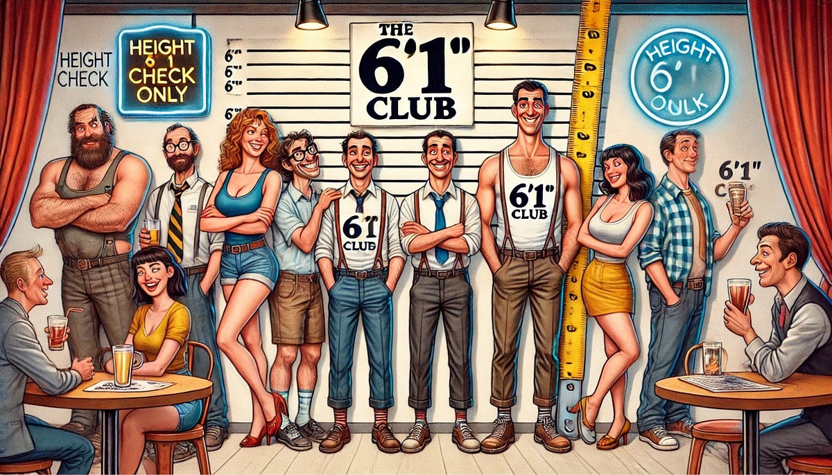 “The 6’1” Club: A Comedy Sketch on Height Expectations” | by The Nexus of Truth: A Battle of AI ...