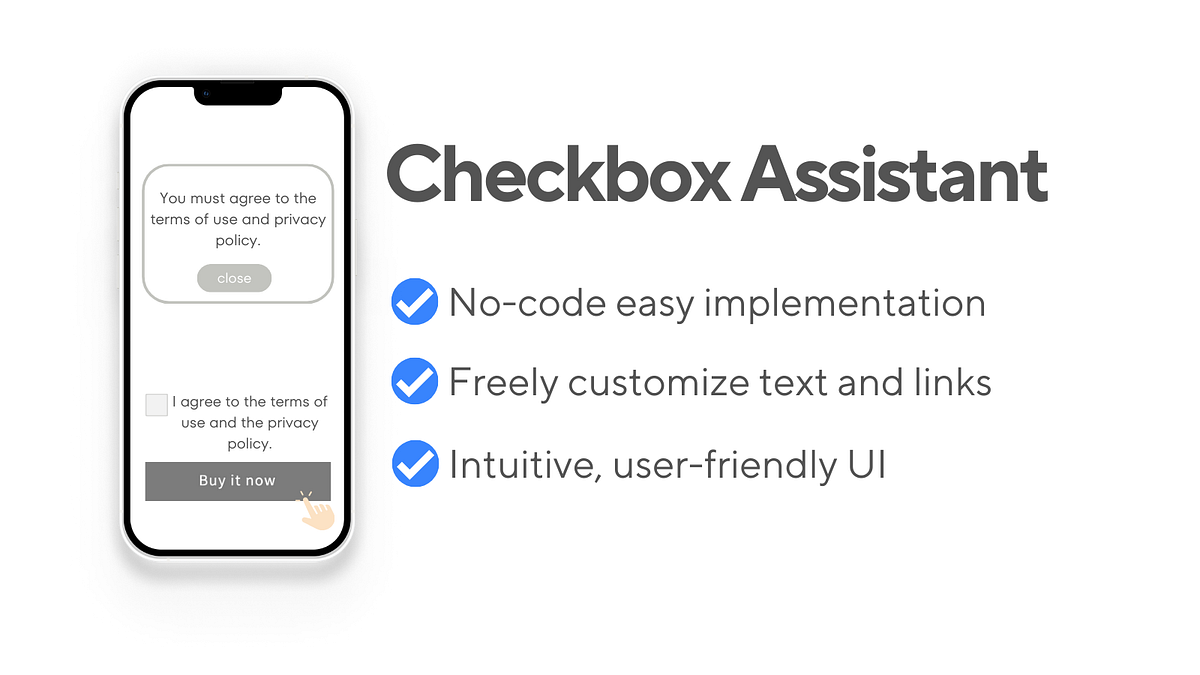 Checkbox Assistant, a Shopify app that allows easy installation of ...