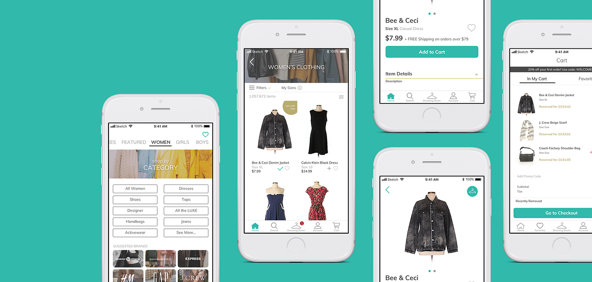 thredUP — a UI/UX design challenge | by Megan Tran (She/Her) | Prototypr