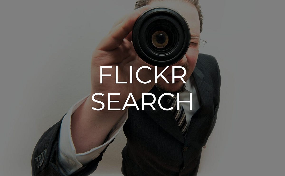 How To Create Flickr Search With Javascript And Python By Shinichi Okada Mkdir Awesome Medium
