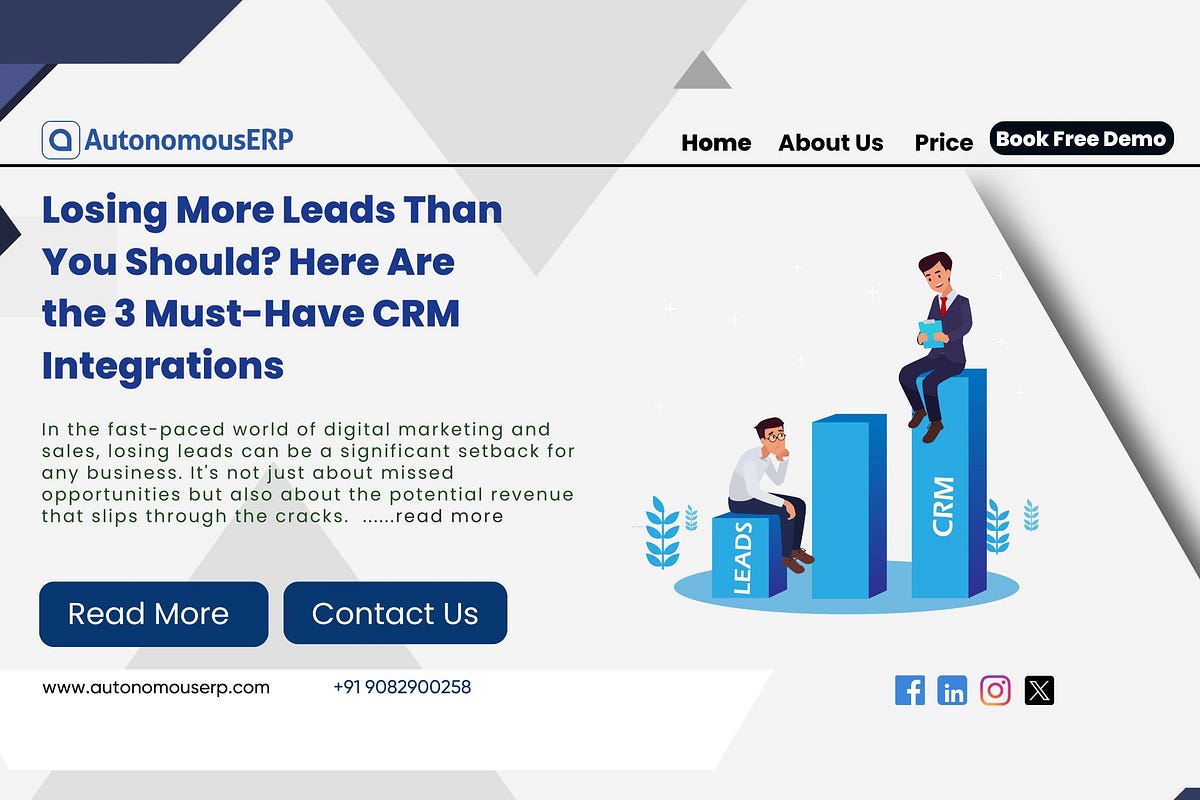 Losing More Leads Than You Should? Here Are the 3 Must-Have CRM Integrations | by ...