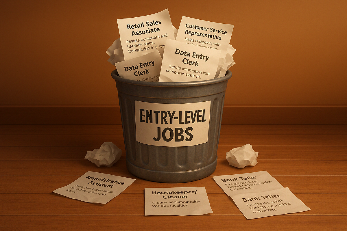 Your First Job Is Disappearing. How AI is taking over entry-level jobs ...