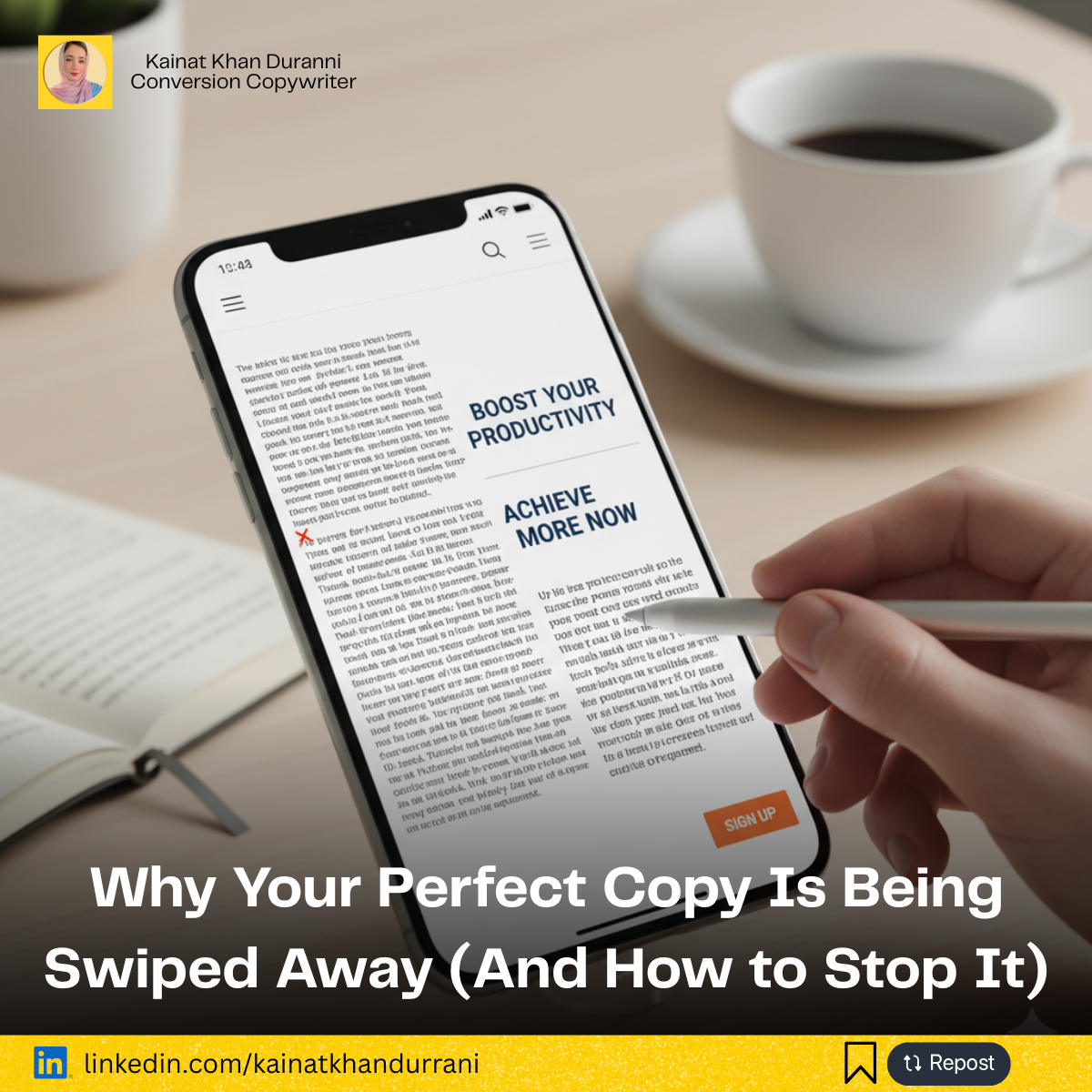 Why Your Perfect Copy Is Being Swiped Away (And How to Stop It) | by ...
