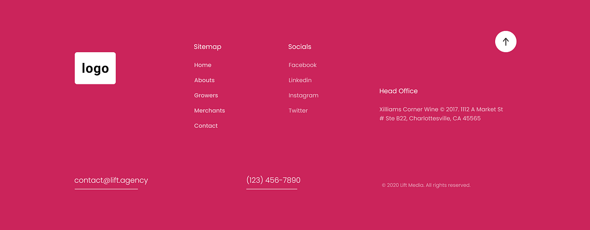 Creating a website footer: from design to implementation | by Bebetter ...
