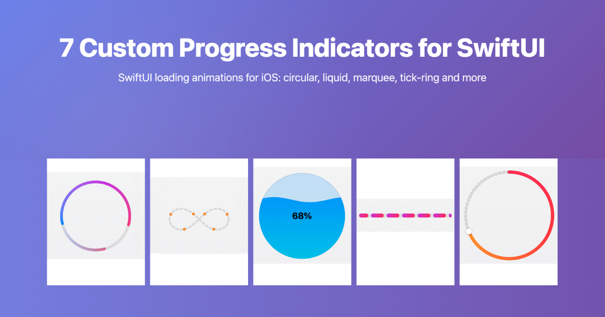 7 Custom Progress Indicators for SwiftUI (With Code) | by Himali Marasinghe | Stackademic