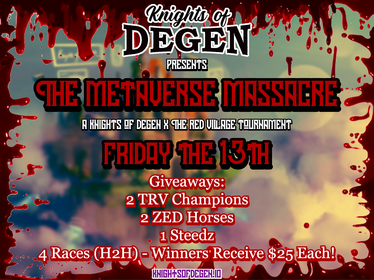 KOD Presents: The Metaverse Massacre on this Bloody Friday the 13th | by Knights of Degen | Medium
